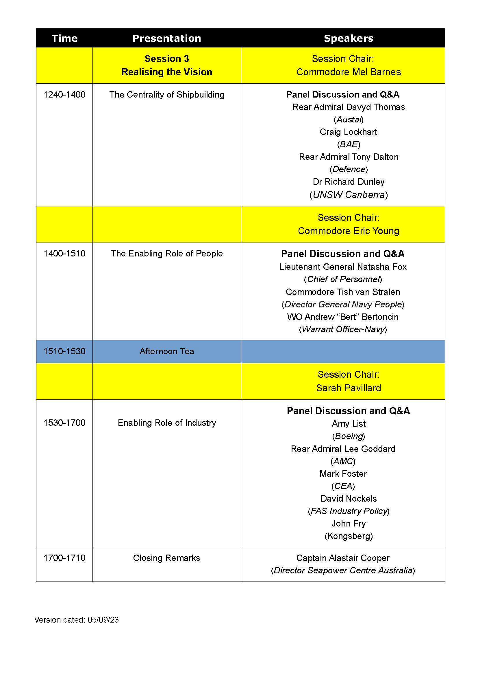 2023 Goldrick Seminar: Bookings Open | The Australian Naval Institute